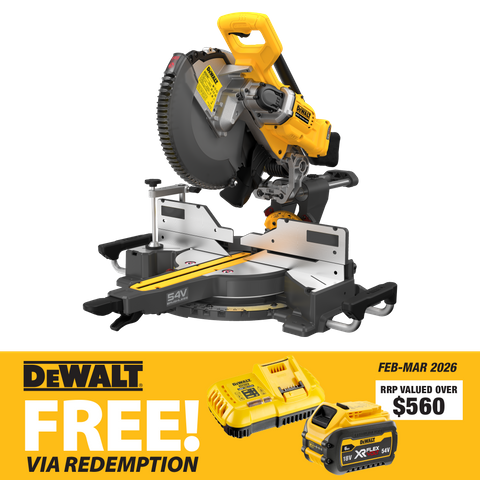 Buy DEWALT FLEXVOLT Cordless Mitre Saw Brushless 305mm 54V - Bare Tool ...