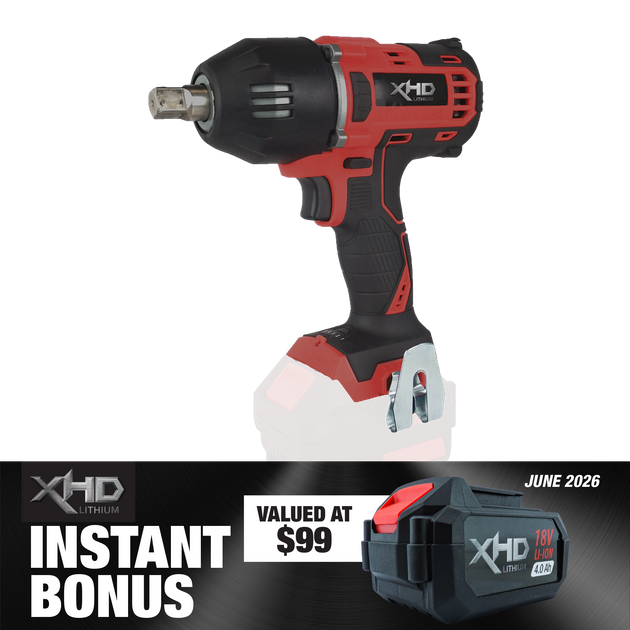 Buy XHD Lithium Impact Wrench 1/2in 400Nm with 4Ah Battery 18V online ...