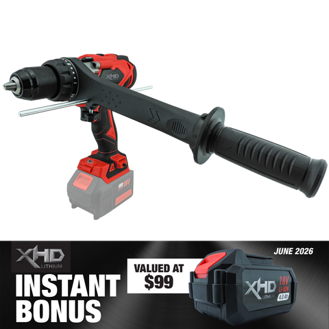 Buy XHD Lithium Heavy Duty Hammer Drill 150Nm with 4Ah Battery 18V ...