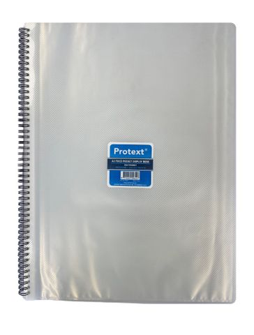 Protext A3 Wiro Bound Clear 30 Pocket Display Book