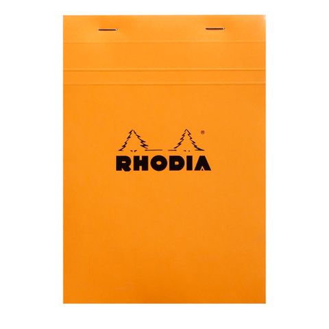 Rhodia - No. 16 Top Stapled Notepad - A5 - 5 x 5 Grid - Orange