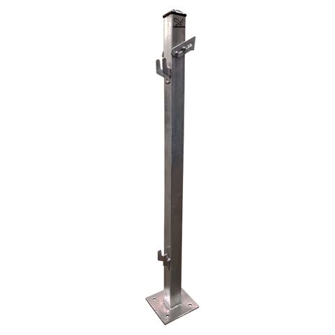 1m x 50mm x 50mm Metal Edge Pannel Post with side locks