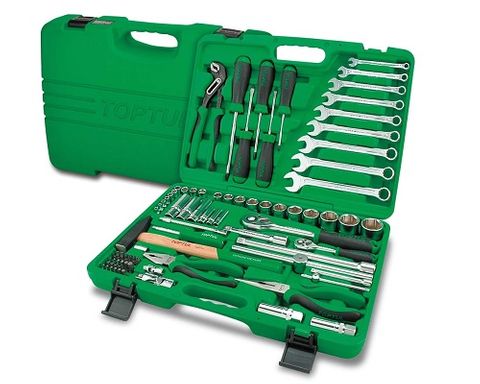 TOPTUL 80 PC PROFESSIONAL 1/4” & 1/2” dr 80pc TOOLKIT