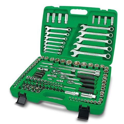 TOPTUL 130PC TOOL SET 1/4, 3/8, 1/2DR