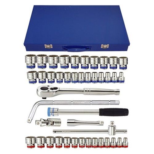 KING TONY PRO 43PC 1/2 DR COMBINATION SOCKET SET 12PT