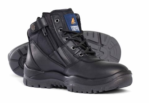 Mongrel Steel Cap Boot Z/Side Black 4 - Valley Fasteners | Engineering ...