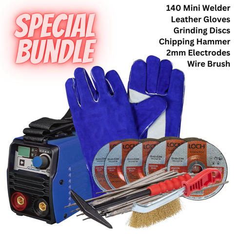 Duralloy 140 Mini Inverter MMA Bundle - Valley Fasteners | Engineering ...
