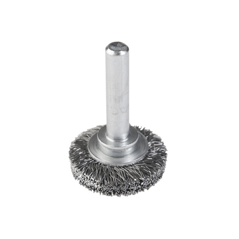 Wire Wheel 25mm C/W 6mm Shaft - Valley Fasteners | Engineering ...